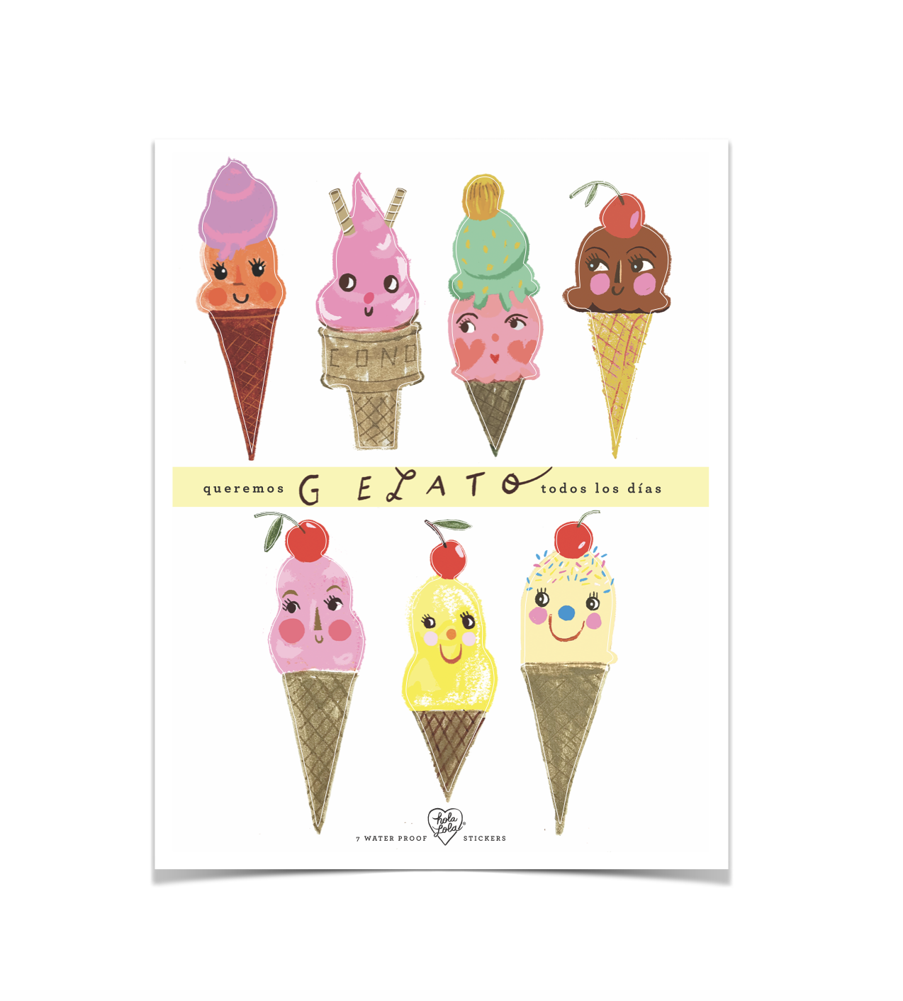 Gelato Sticker Set – Holalola